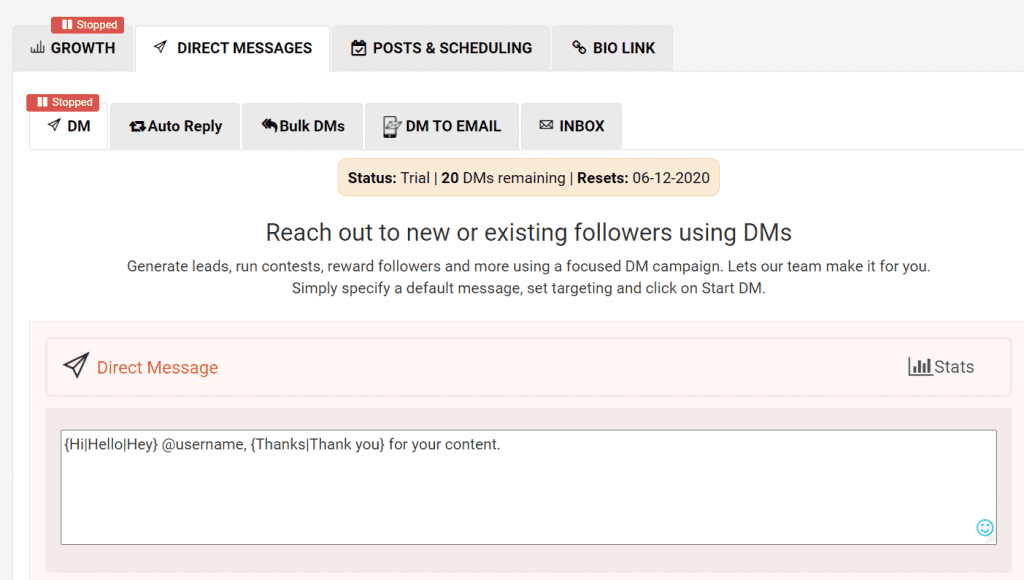 How to Send Automated Instagram DM? Best Free Tool - Social Pros