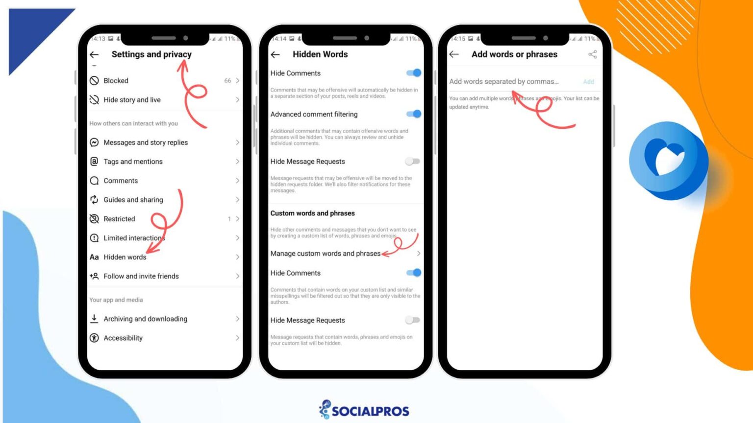 Instagram Hidden Words Feature [Hide Offensive Comments & Messages 2024 ...